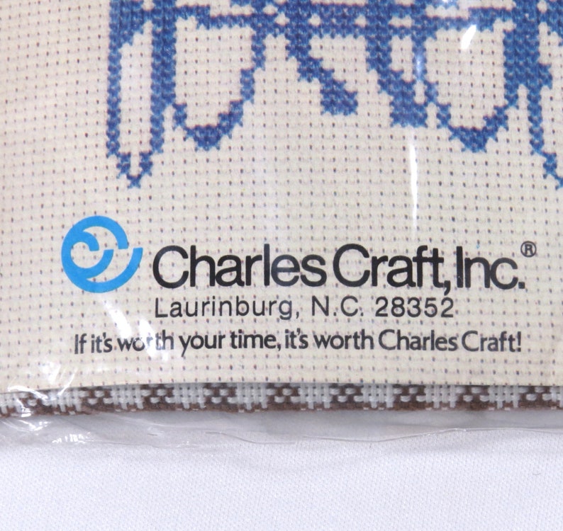 Vintage Brown Gingham Charles Craft Brown Cross Stitch Fabric | Etsy