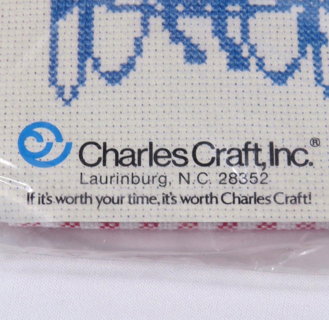 Vintage Bright Red Gingham Charles Craft Cross Stitch Fabric - Etsy