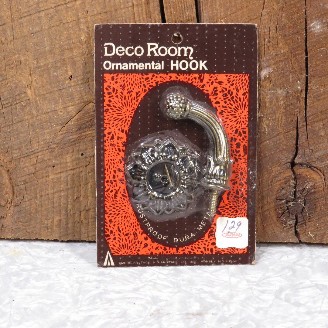 Vintage Deco Room Ornamental Hook, 1970s Midcentury Hollywood Regency ...