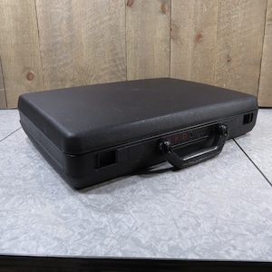 Vintage Samsonite Black Hard Sided Briefcase With Key, 1980s Attaché ...