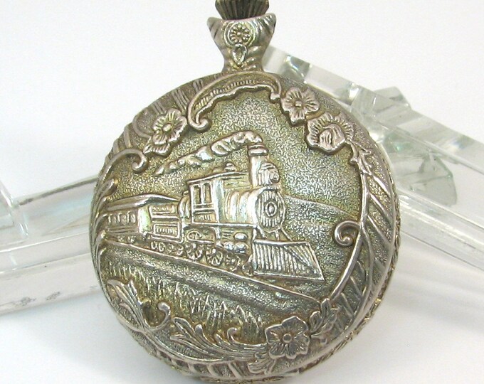 Geneva Pocket Watch With Train Cover Repair or Parts / Watch Movements ...