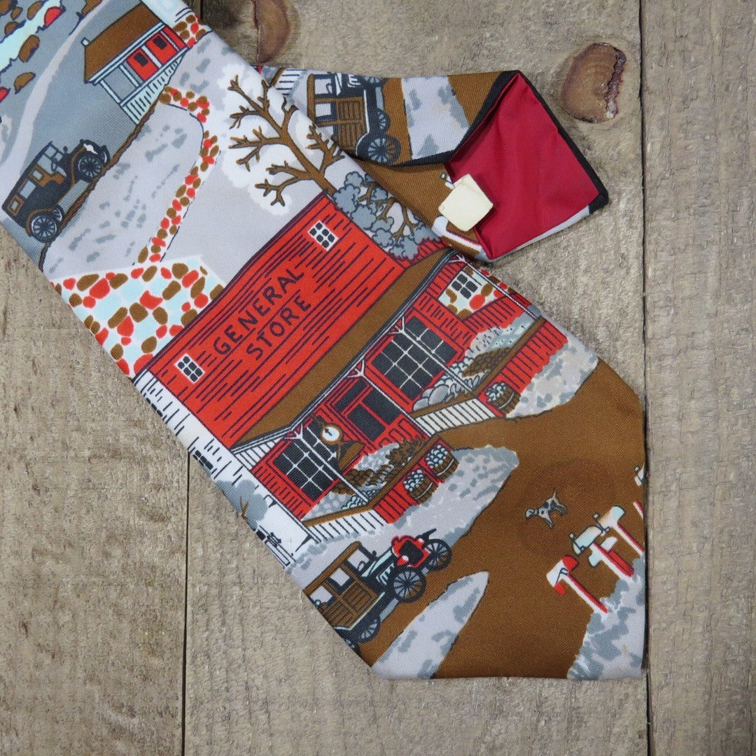 Wembley General Store Tacky Tie Vintage 1970s 1980s Winter Christmas ...