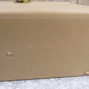 Plastic Porta-file Lockable Storage Box Vintage 1960s 1970s Plastic ...