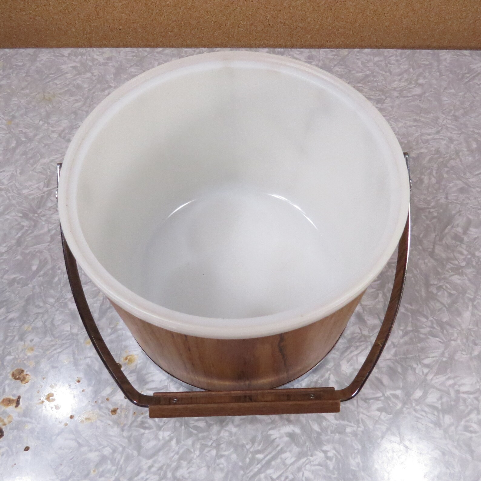 Vintage Kromex Mid Century Ice Bucket Vintage Wood and Chrome - Etsy