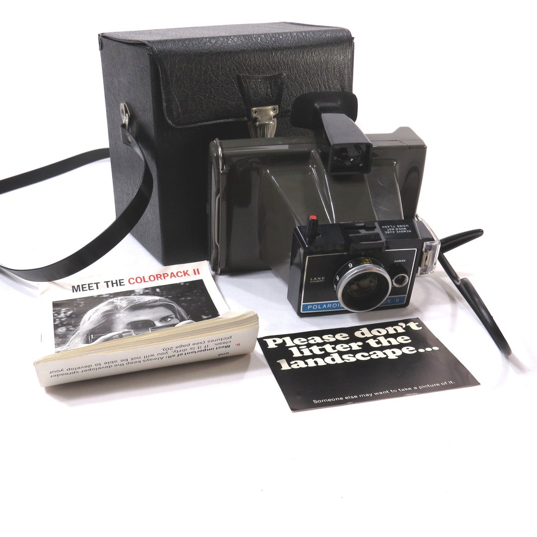 Midcentury Polaroid Colorpack II Camera With Carry Case and Original ...