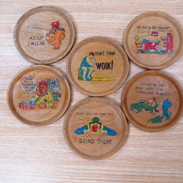 Cartoon Coasters - Etsy