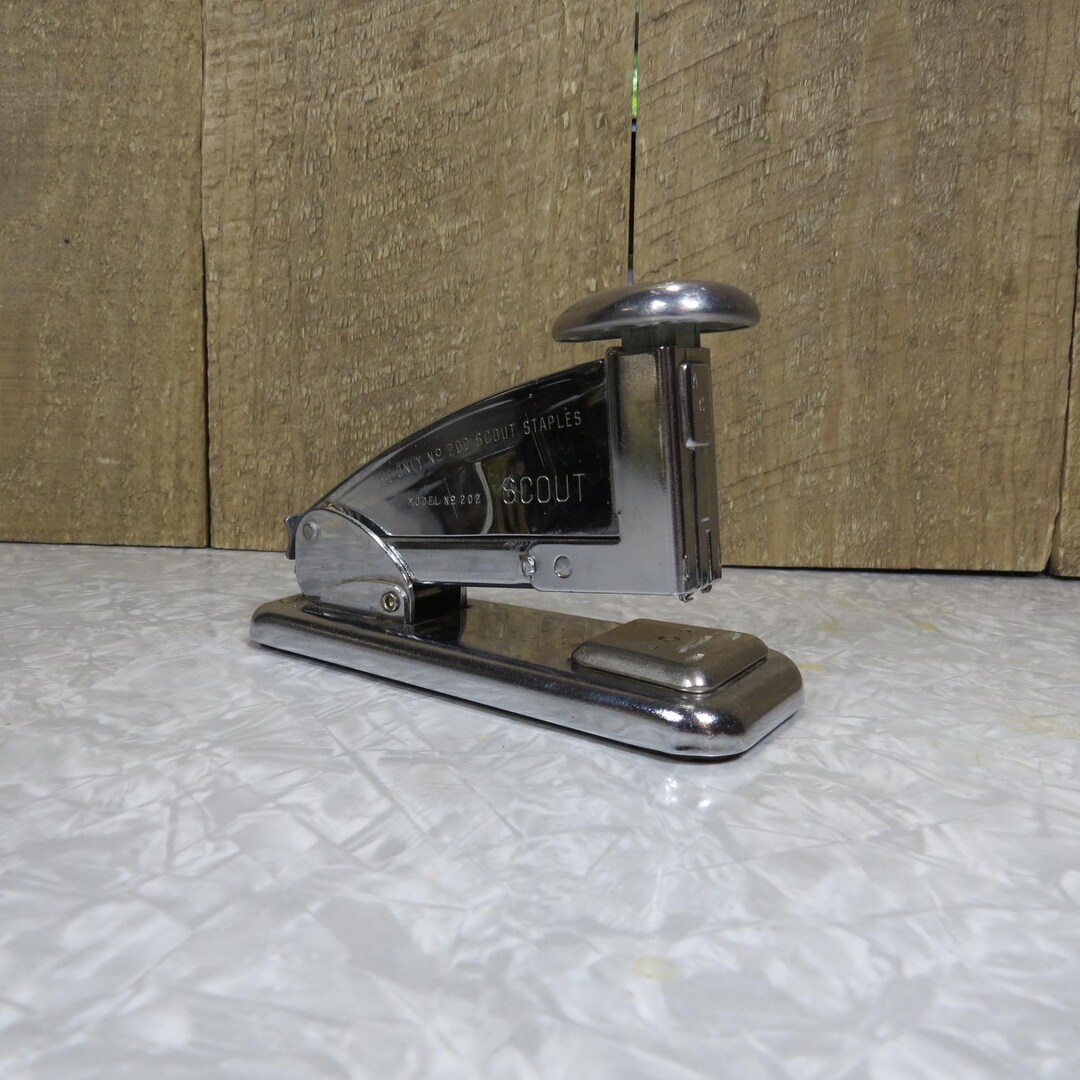 Vintage Ace Fastener Co Scout Stapler, Midcentury Office Metal Stapler ...
