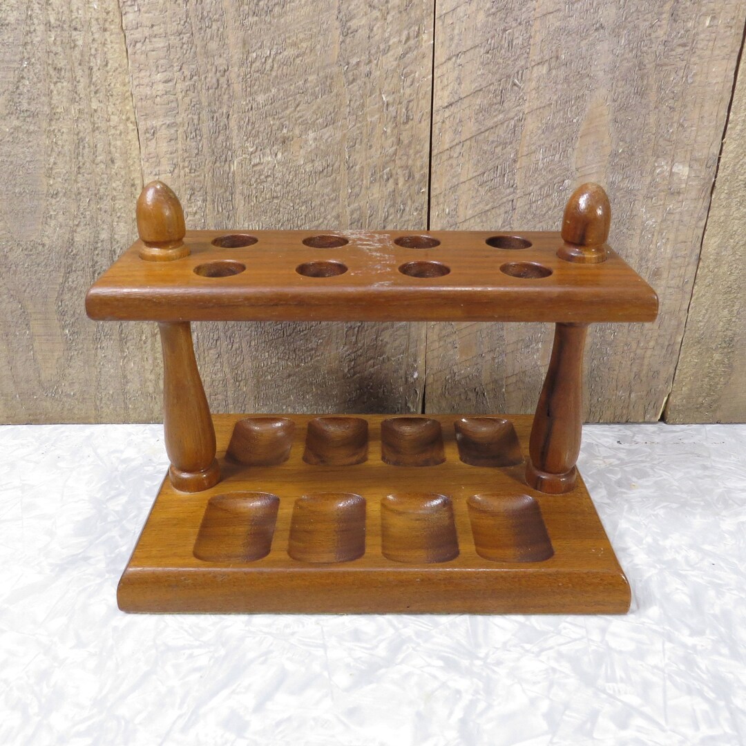 Vintage Mid Century Double Sided Pipe Rack 8 Pipe Holder - Etsy