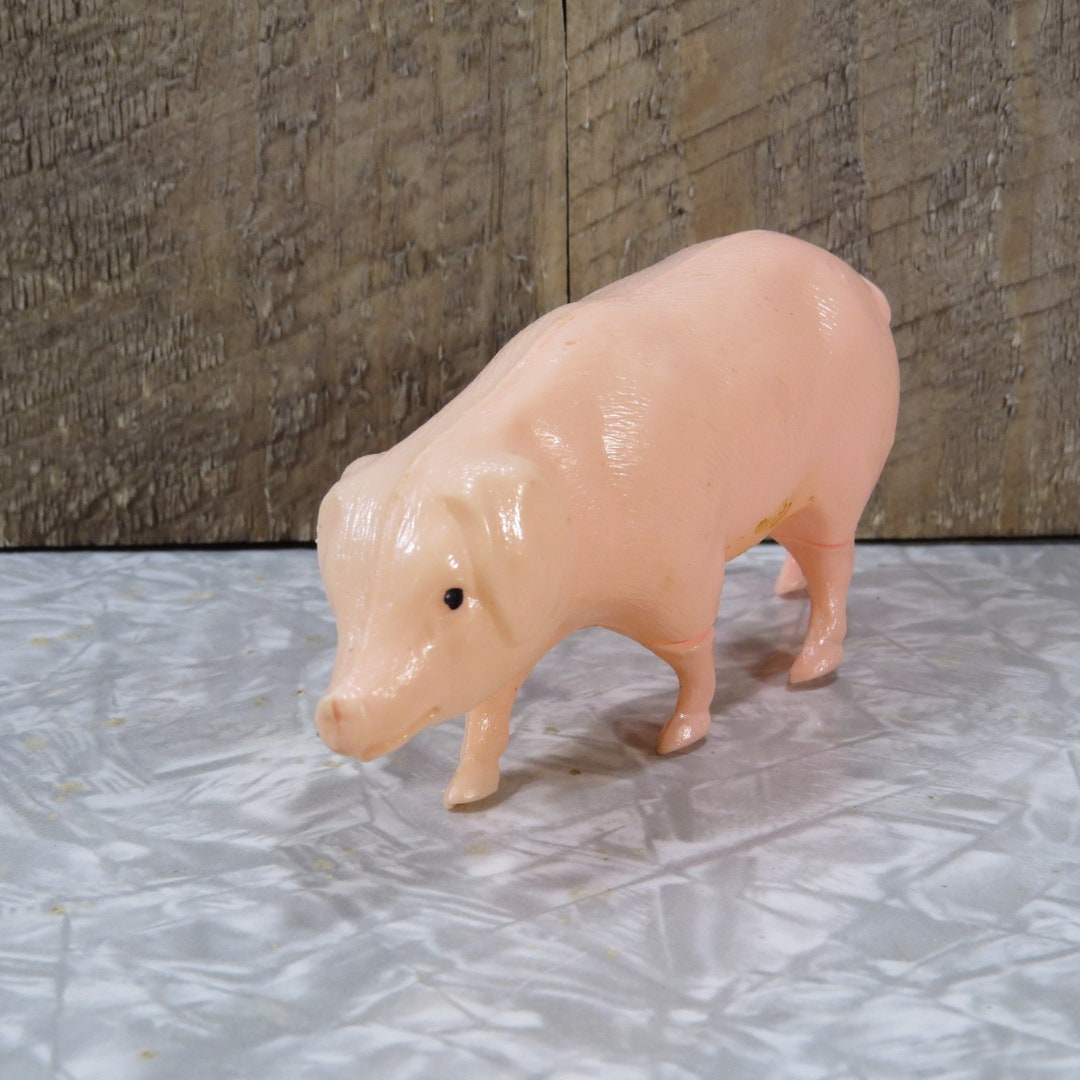 Vintage Irwin Celluloid Toy Pig Farm Animal, 1950’s Irwin Toy Hog Swine ...