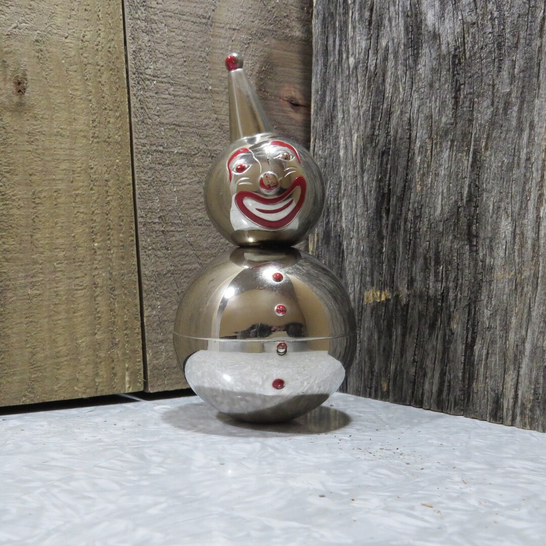 Vintage Roly Poly Raimond Clown Bank, Midcentury Weighted Piggy Bank ...