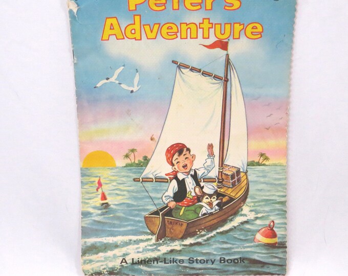 Vintage Artcraft 1968 Linen Like Story Book Peter's Adventure - Etsy