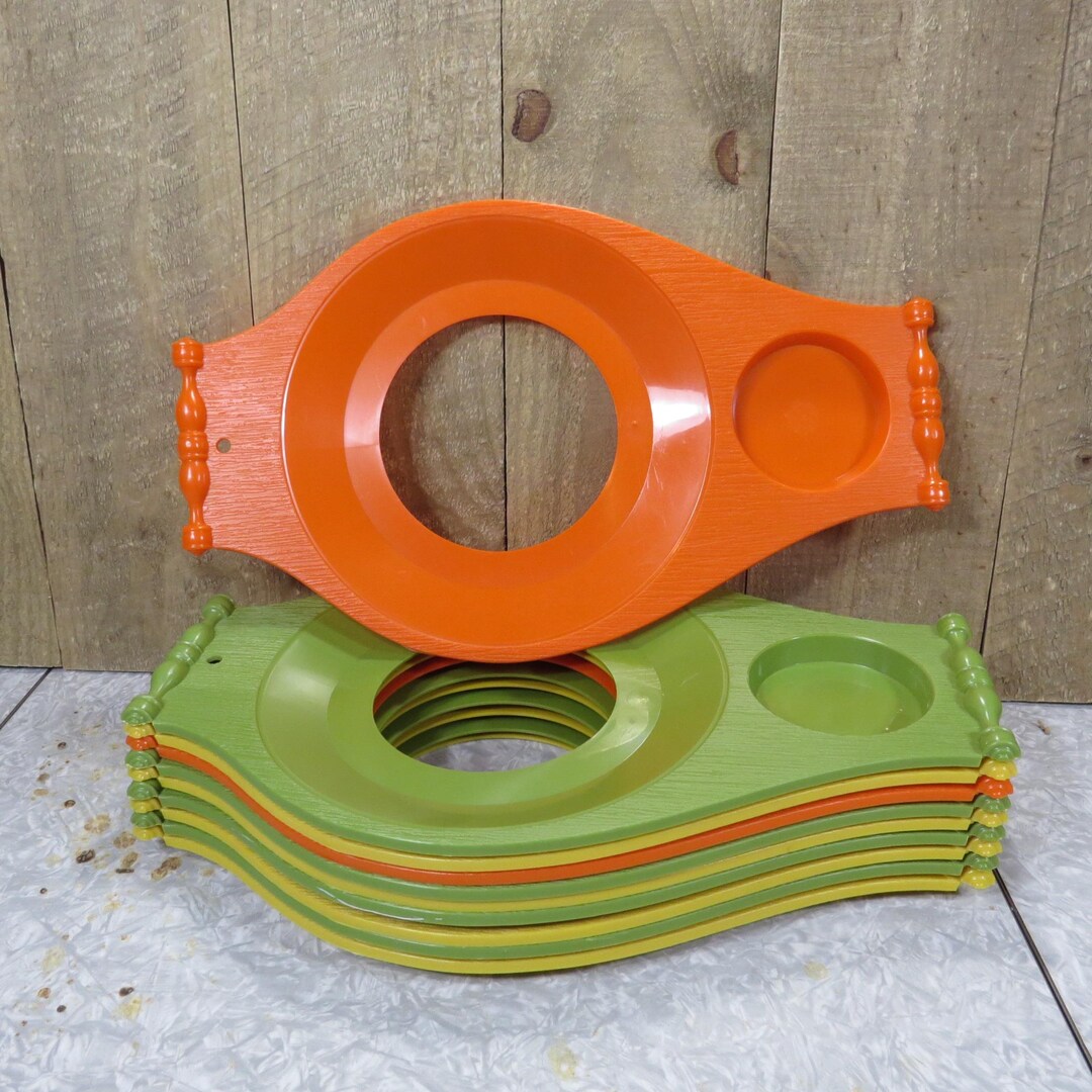 Set of 10 Vintage 1970s Better Maid Plastic Paper Plate and Drink ...