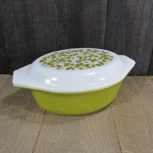 Vintage Pyrex Olive Verde Casserole Dish, Midcentury Pyrex Bowl 043 1.5 ...