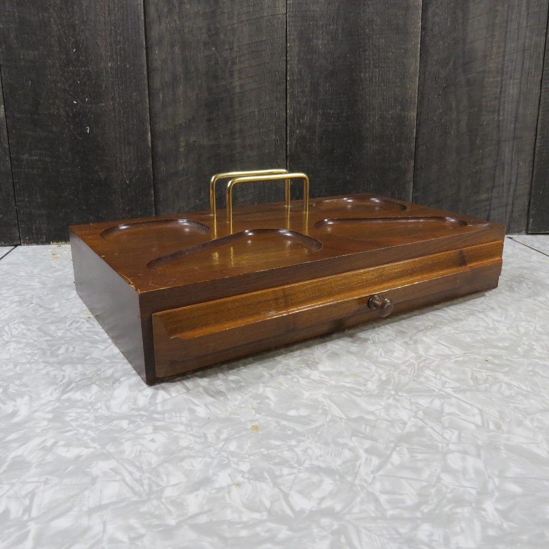 Vintage Wood Men's Valet 1960s 1970s Mid Century Mens Jewelry Box - Etsy