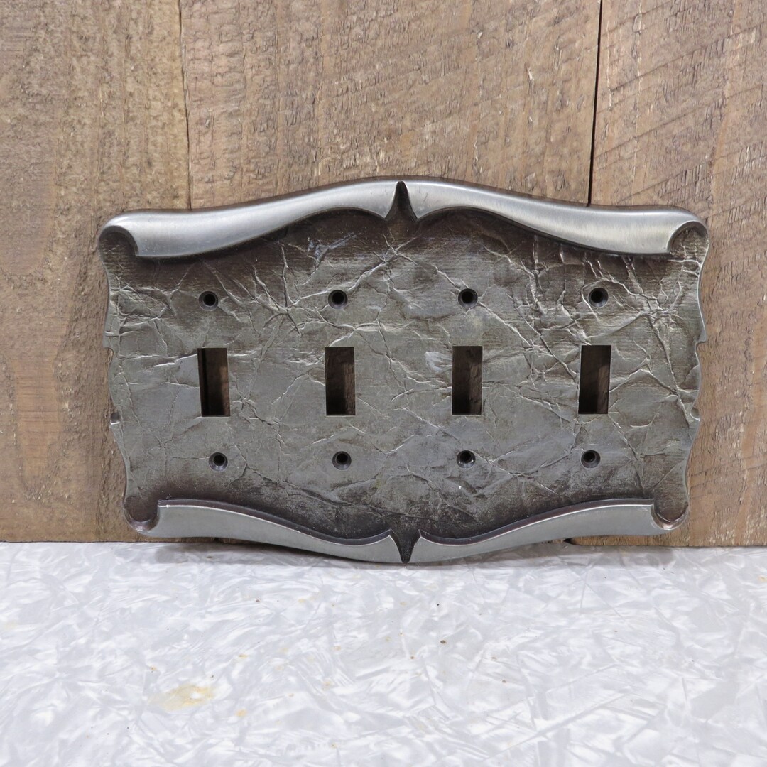Vintage Amerock Carriage House Four Toggle Switch Plate Cover, 1970s ...