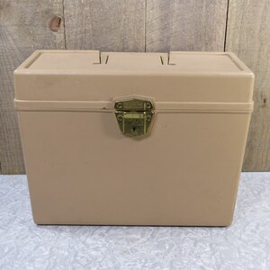 Plastic Porta-file Lockable Storage Box Vintage 1960s 1970s Plastic ...