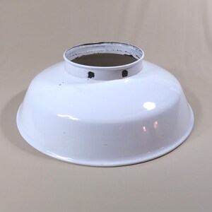 White Enamel Large 16 Inch Lamp Shade - Etsy