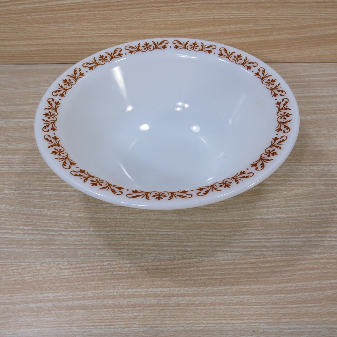 Vintage Pyrex Copper Filigree Serving Bowl 8.75 Inch Diameter ...