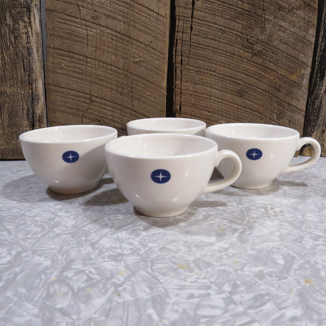 Vintage Syracuse Cafeteria Coffee Cups, Retro 1990s Restaurant China ...