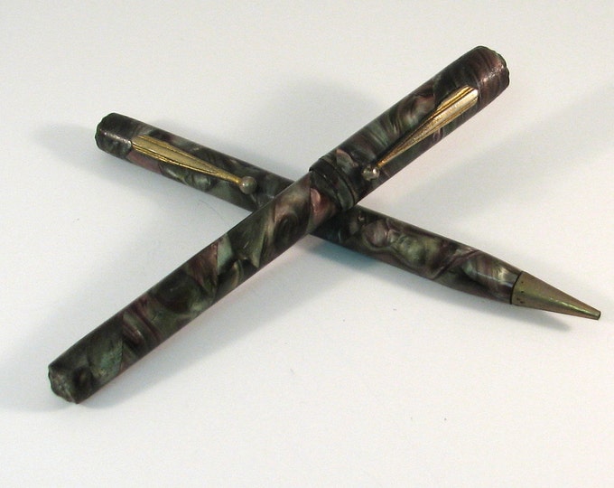 Vintage Welsh Fountain Pen and Mechanical Pencil Set - Etsy