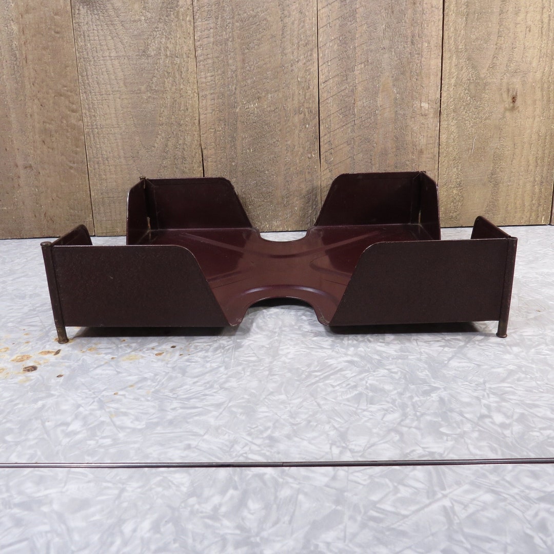Vintage 1930s Red Metal File Tray Desk Organizer Y and E - Etsy