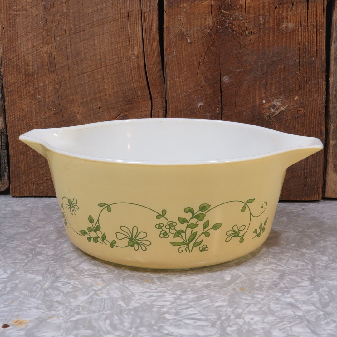 Vintage Pyrex Shenandoah Casserole Dish Bowl 475-B, Midcentury ...