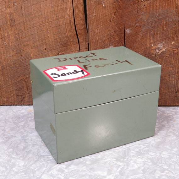 Metal Recipe Box