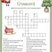 Christmas Crossword Puzzle Worksheet – Fun Holiday Activity for Kids - Etsy