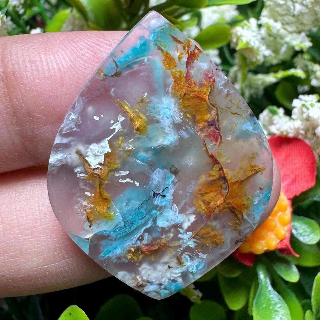 Chrysocolla Native Copper // Good Quality/ Gemstone Jewelry - Etsy