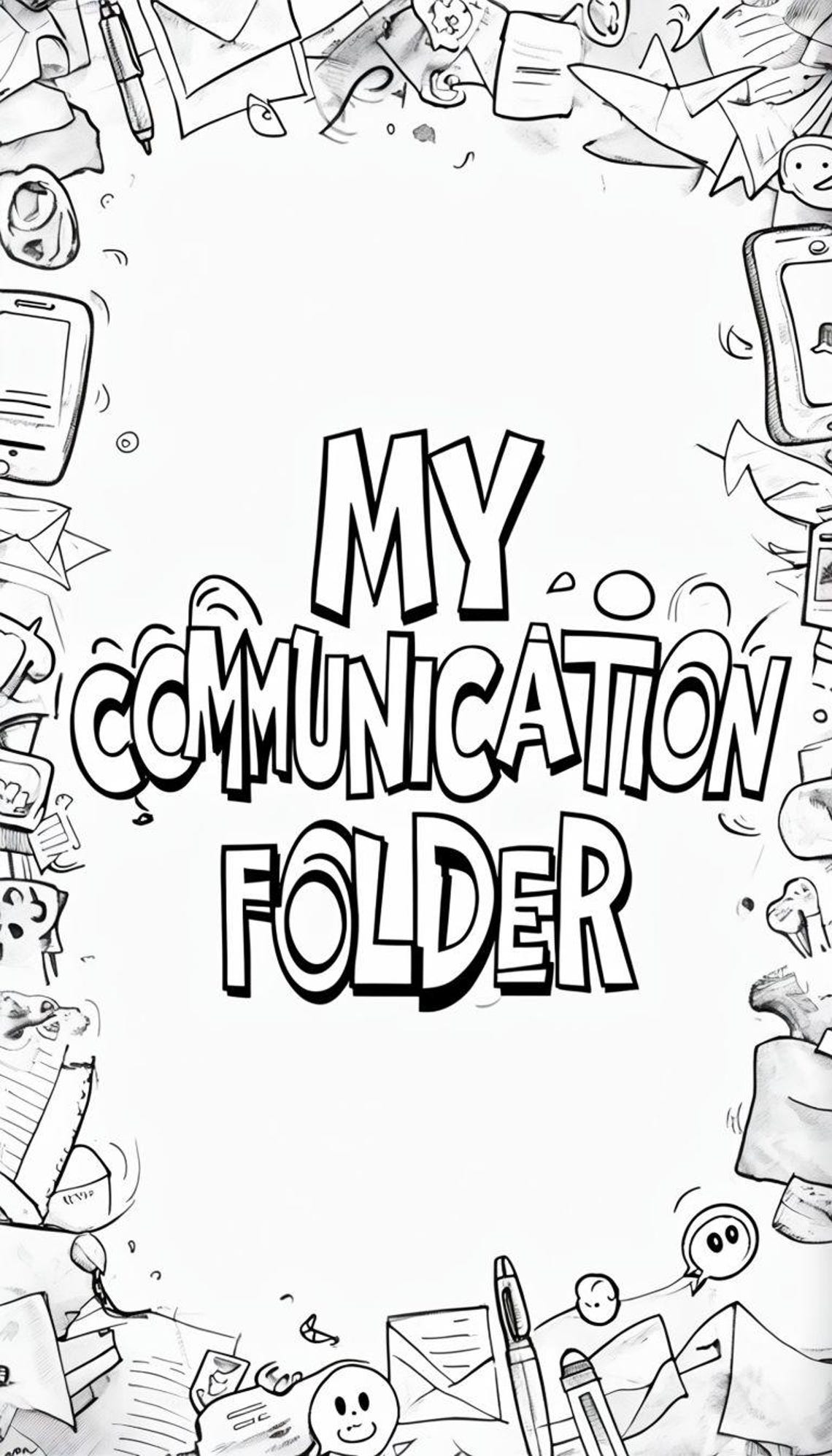 Folder Sleeves. Folder Covers. Coloring Pages for Folders - Etsy