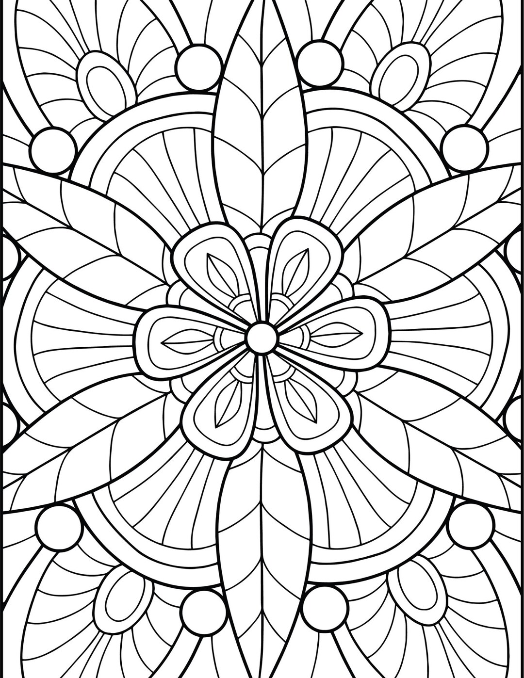 Mandala Coloring Pages. Coloring Pages. 6 - Etsy