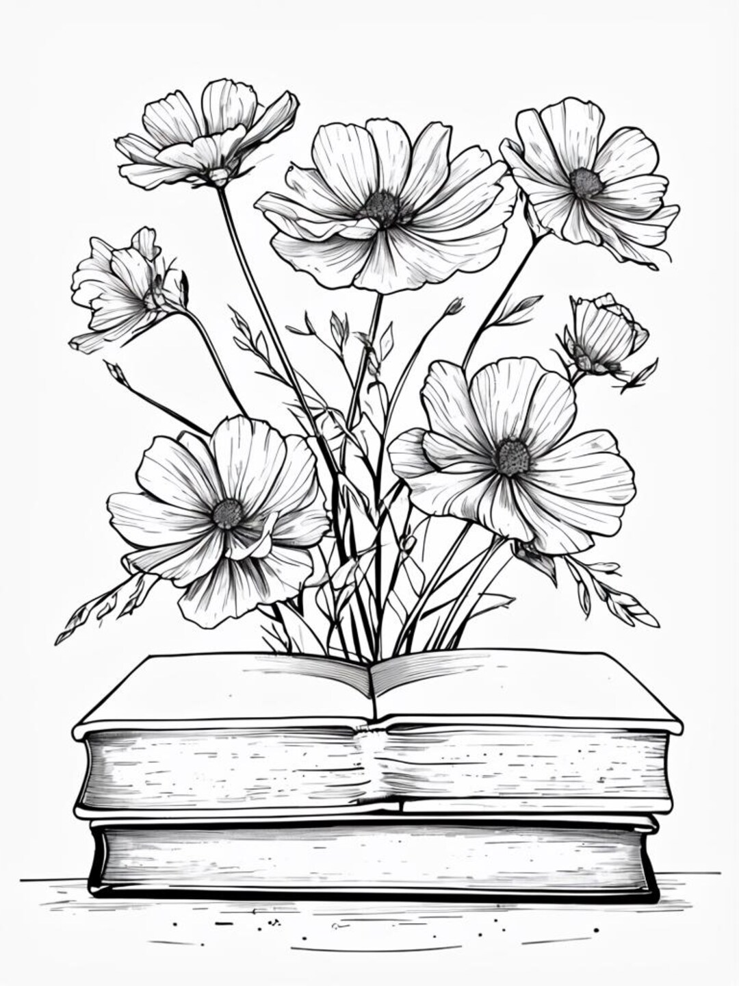 Spring Coloring Pages. Flowers Coloring Pages. Books Coloring Pages ...