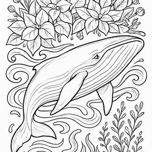 Underwater Mandala Coloring Pages. Coloring Pages With Sea Animals. - Etsy