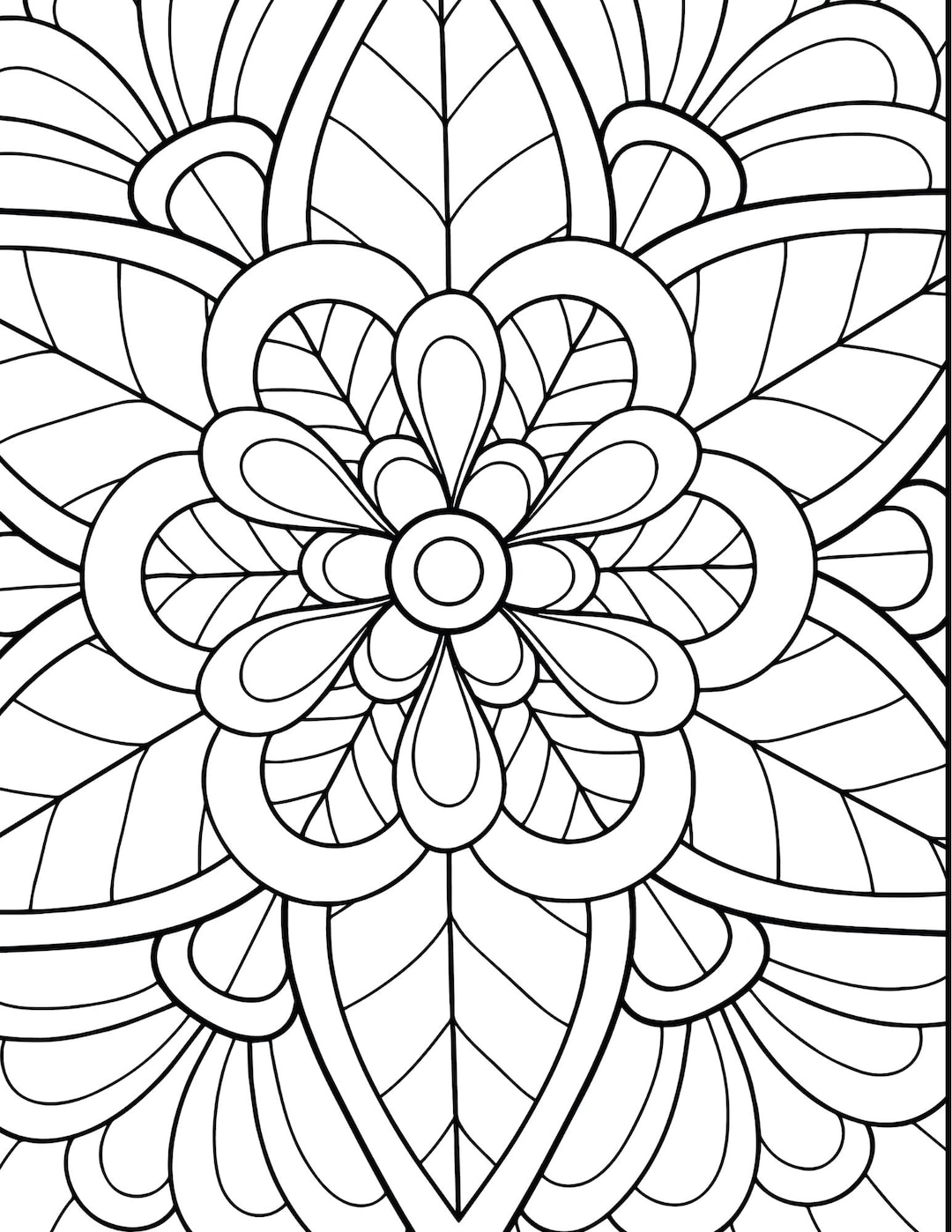 Mandala Coloring Pages. Coloring Pages. 8 - Etsy