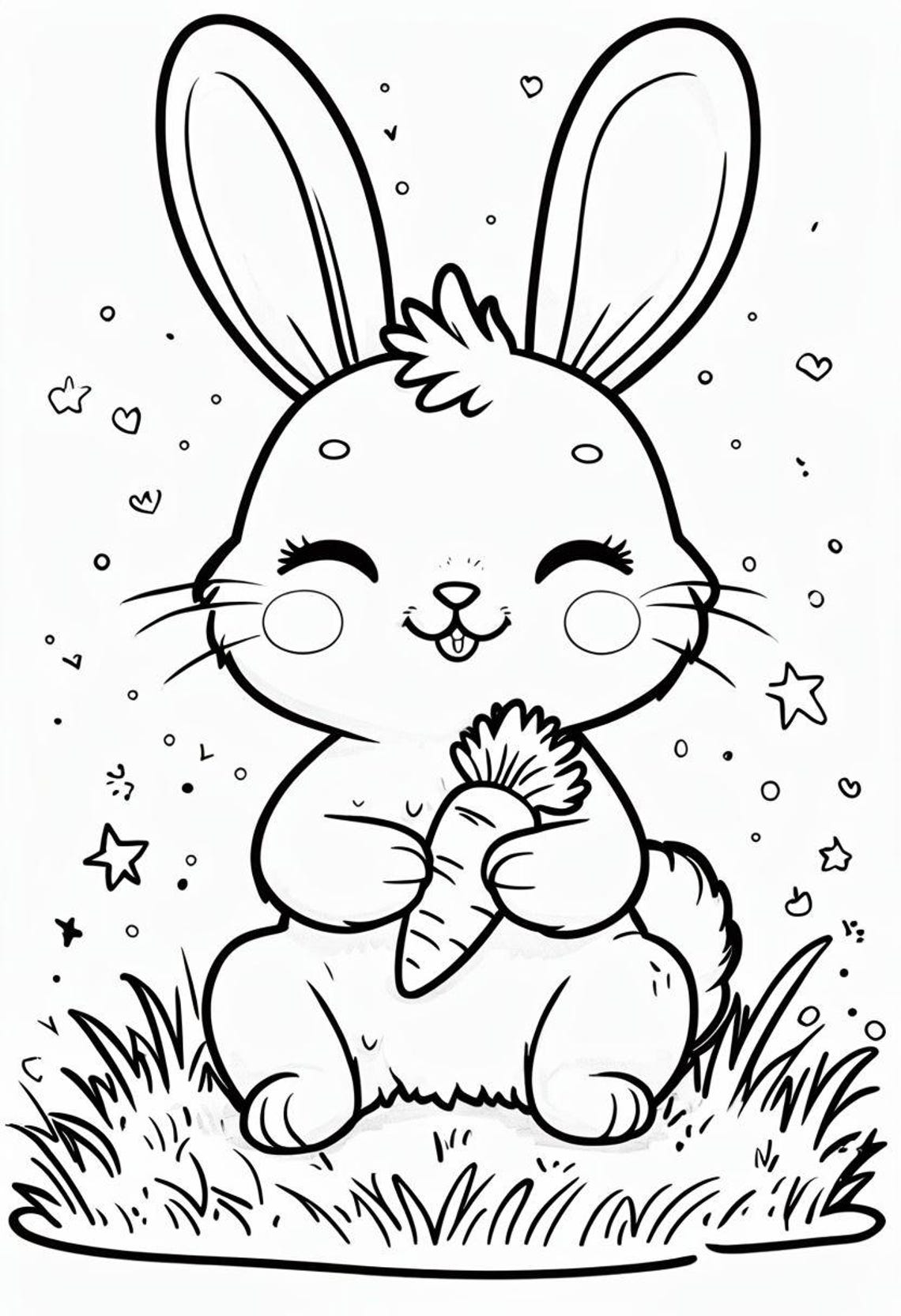 Coloring Pages Simple Cute Coloring Pages for All Ages. - Etsy