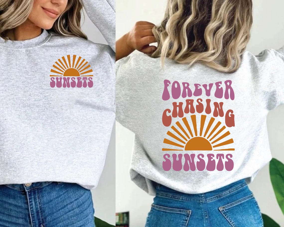 Forever Chasing Sunsets SVG PNG Retro Summer Svg Retro Beach Svg ...