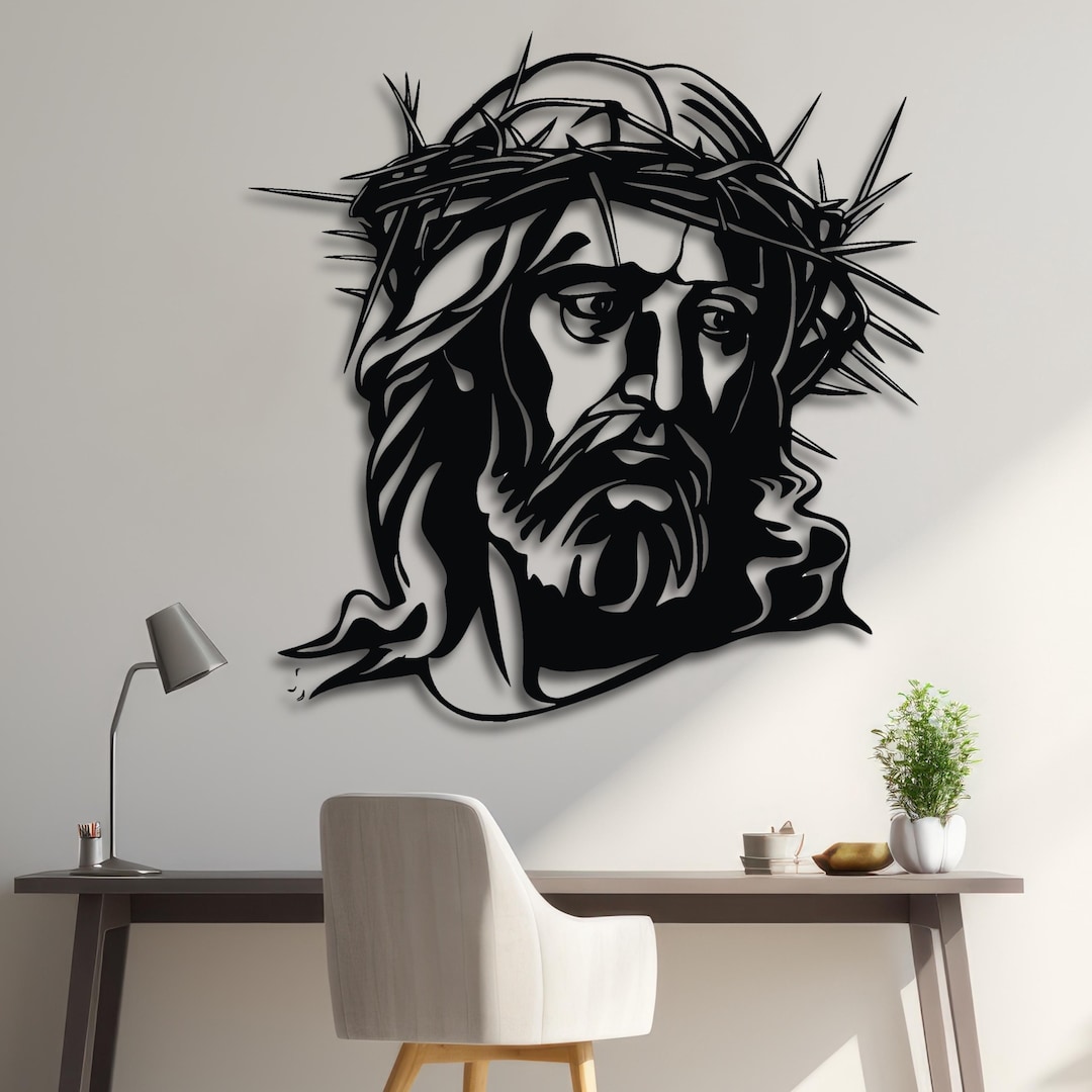 Jesus Christ Laser Cut Dxf Files Wall Decor Ai Cdr Dxf Pdf Svg Digital ...