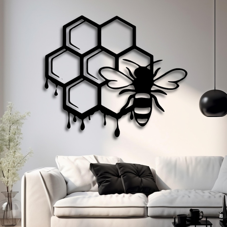 Beehive Laser Cut Dxf Files Wall Decor Ai Cdr Dxf Pdf Svg Digital ...