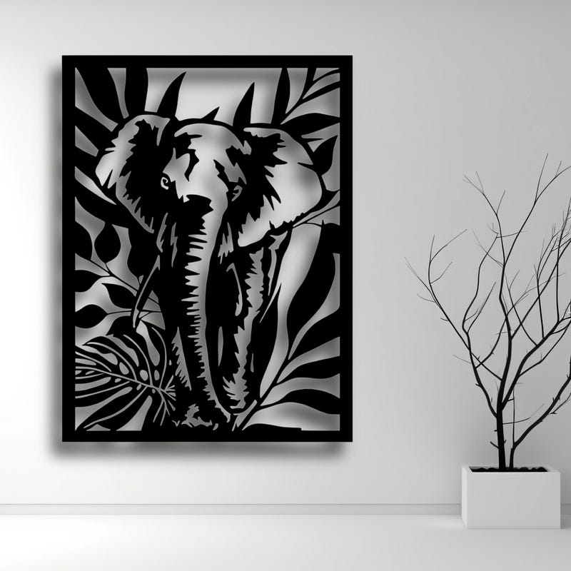Laser Panel Elephant - Etsy