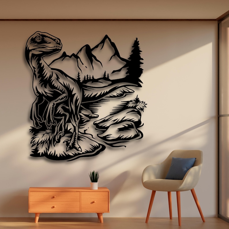 Dinosaur Laser Cut Dxf Files Wall Decor Ai Cdr Dxf Pdf Svg Digital ...