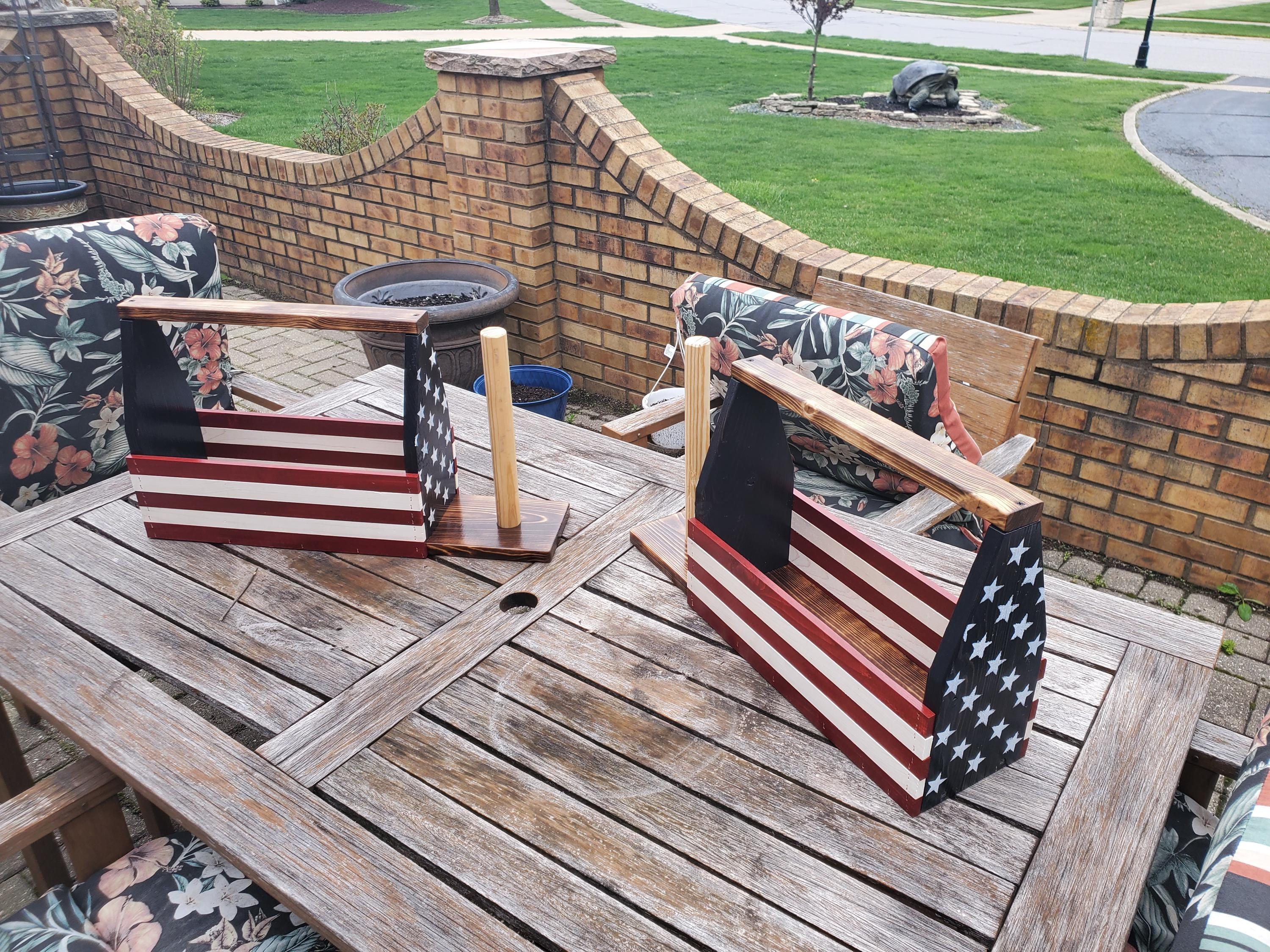 Rustic BBQ Caddy - Etsy