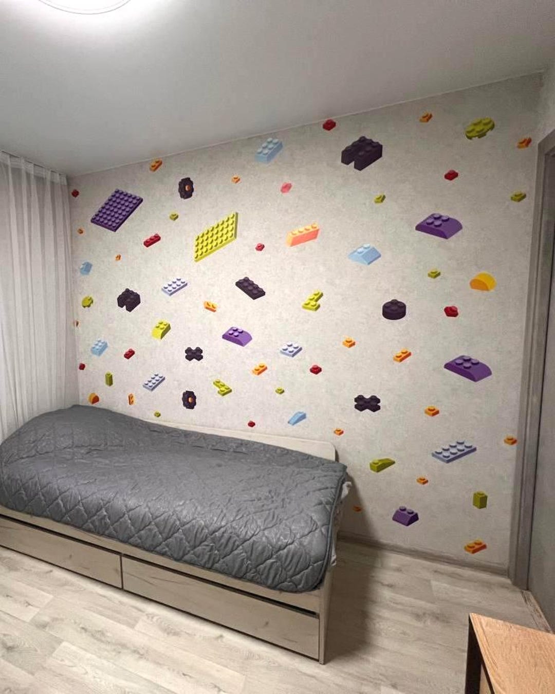 Building Block Wall Decals, Kids Playroom Decor - Etsy