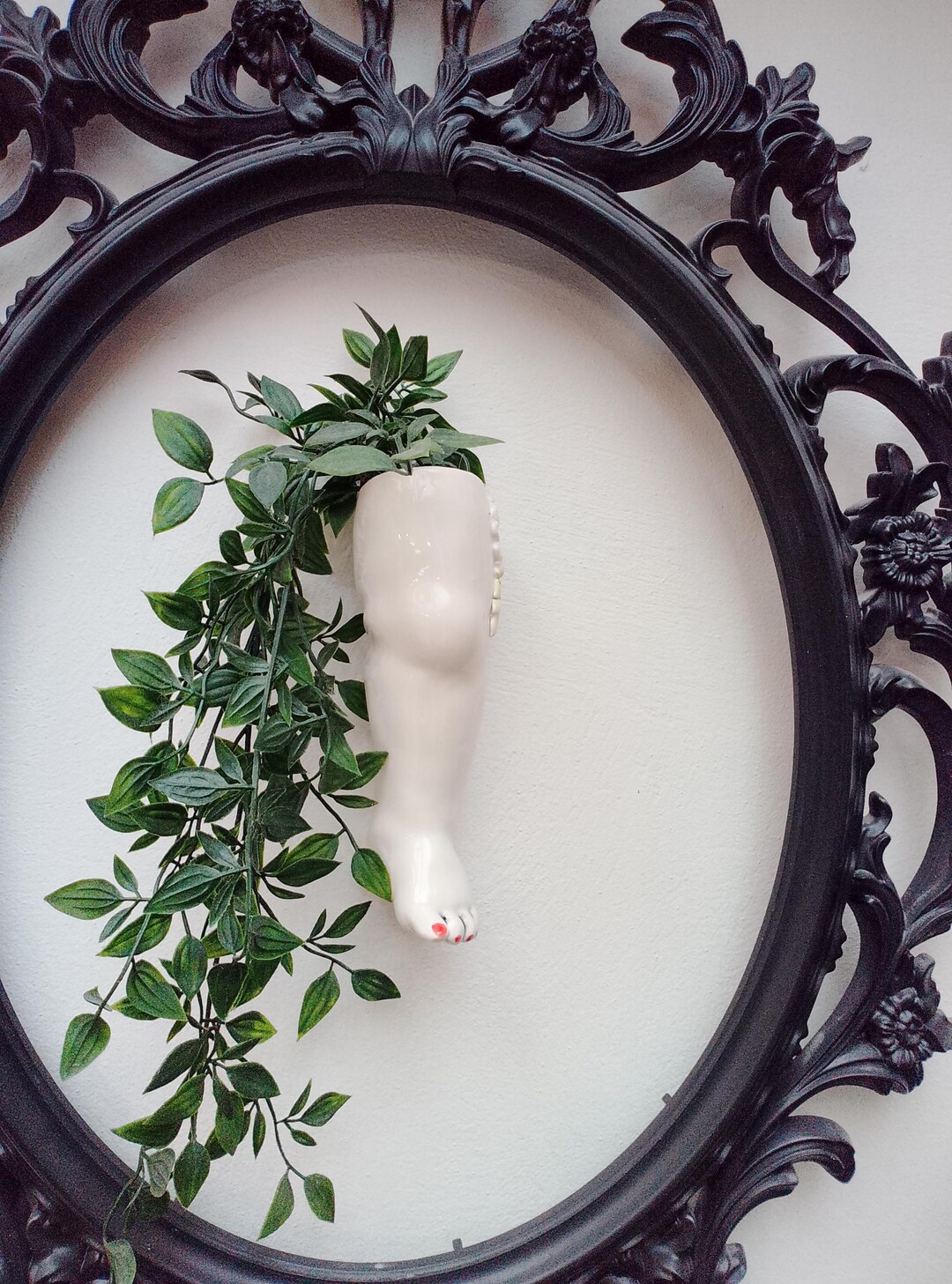 Doll Leg Planter Ceramic Large - Etsy