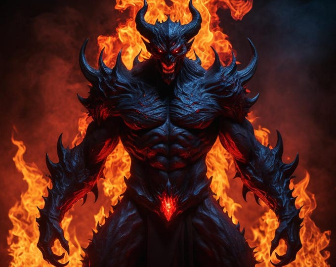 The Enigmatic King Shaitan Djinn/reaper Hybrid Spirit Companion – 24 Hr ...