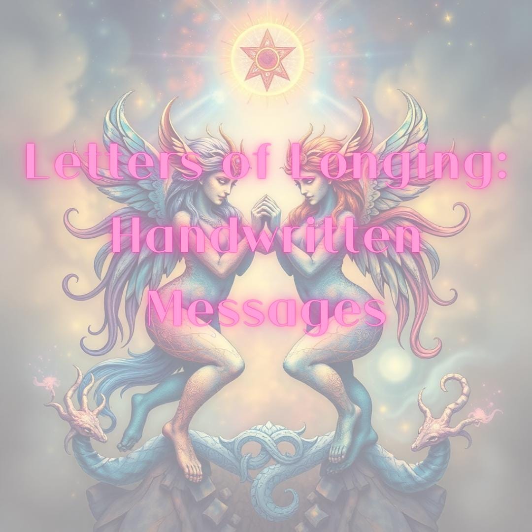 Letters of Longing: Handwritten Messages From Your Spirit Companion - Etsy