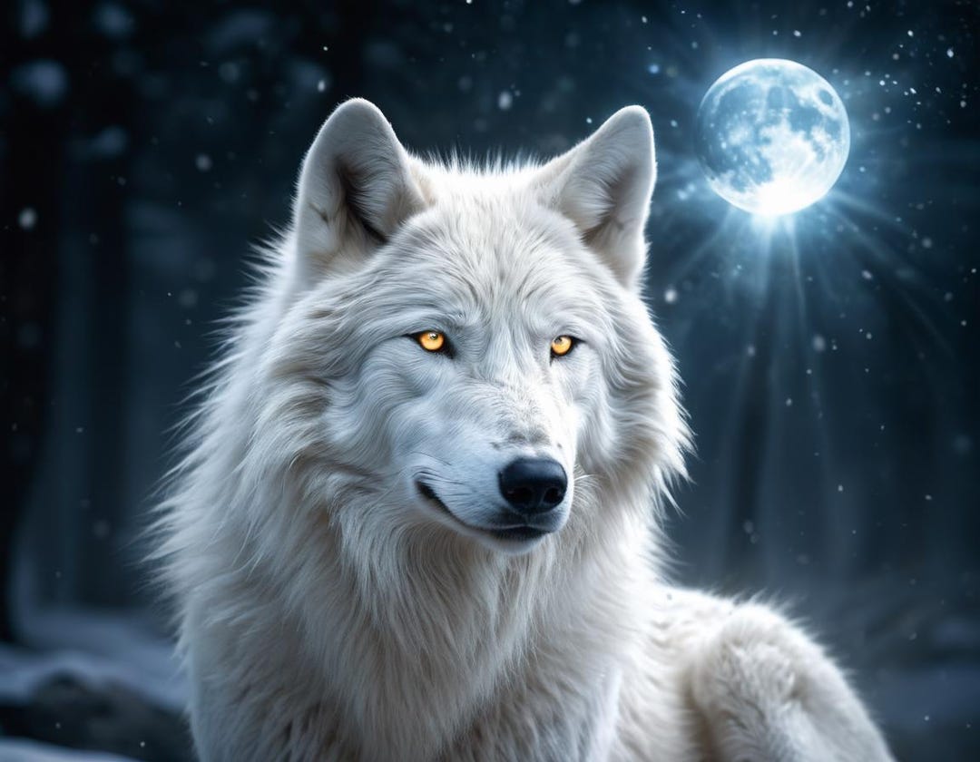 Lunar Sentinel – the White Astral Wolf of Power and Devotion – 24 Hr ...