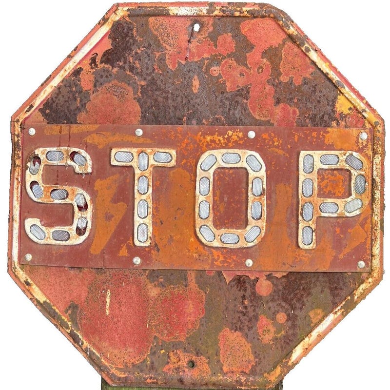 Vintage Stop Sign - Etsy