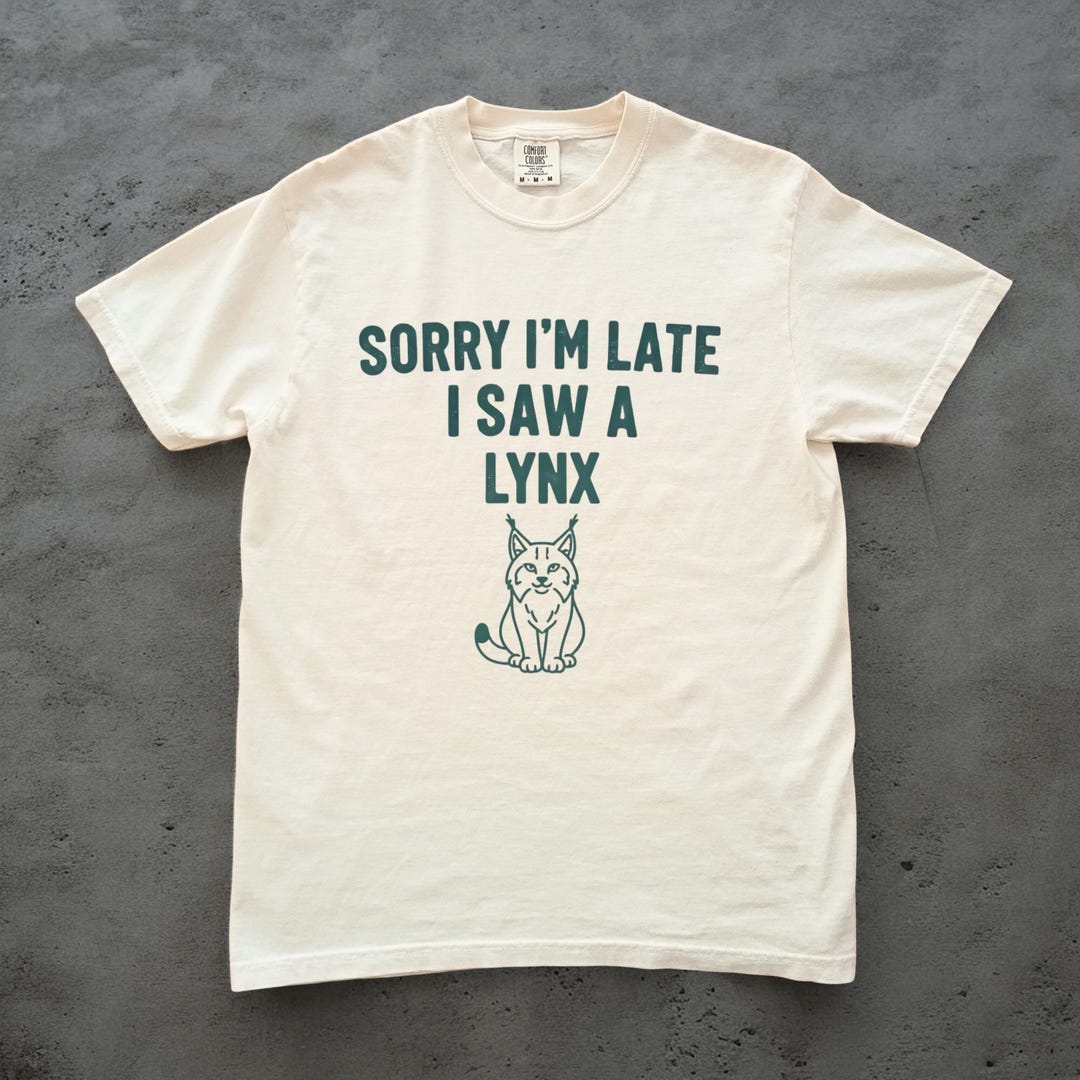 Lynx Shirt, Funny Lynx Lover Tee, Wild Cat Graphic T-shirt, Comfort ...