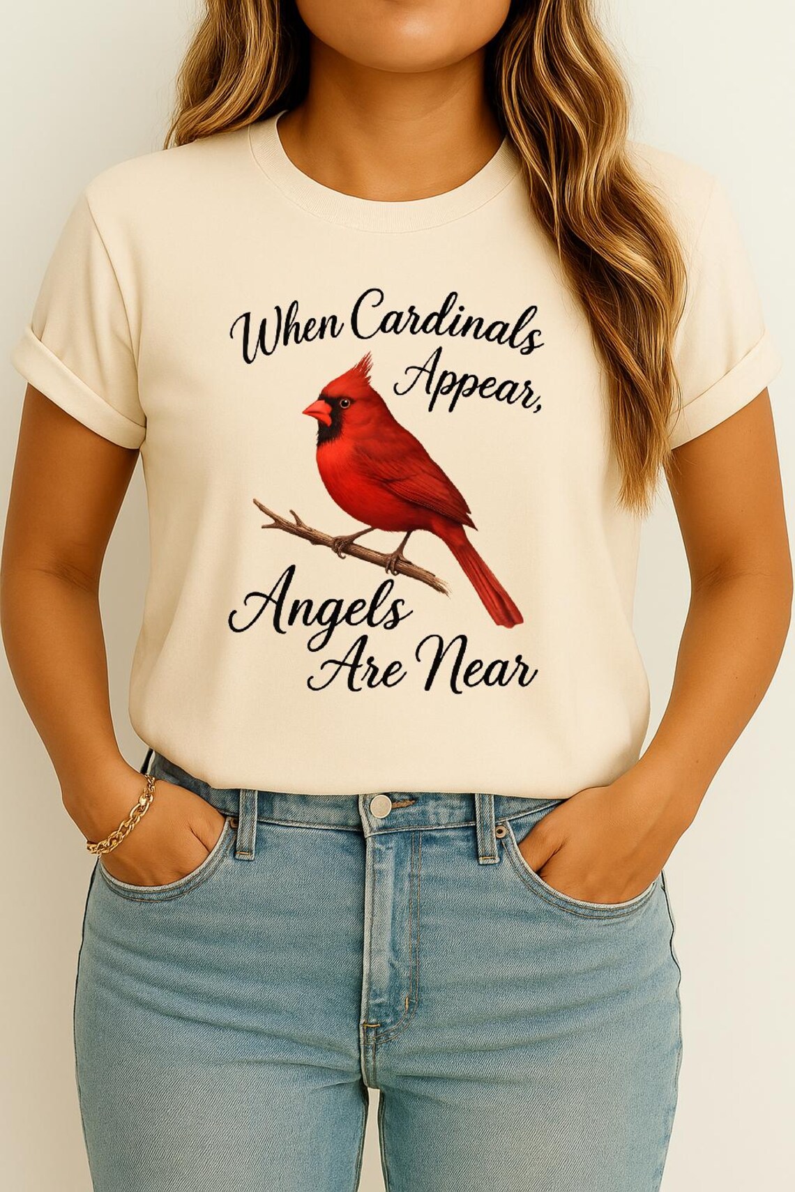 Cardinal Shirt, When Cardinals Appear Angels Are Near Tee, Cardinal ...