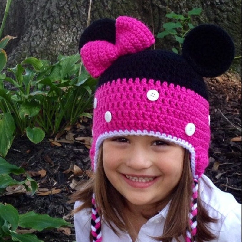 Minnie Mouse Hat - Etsy